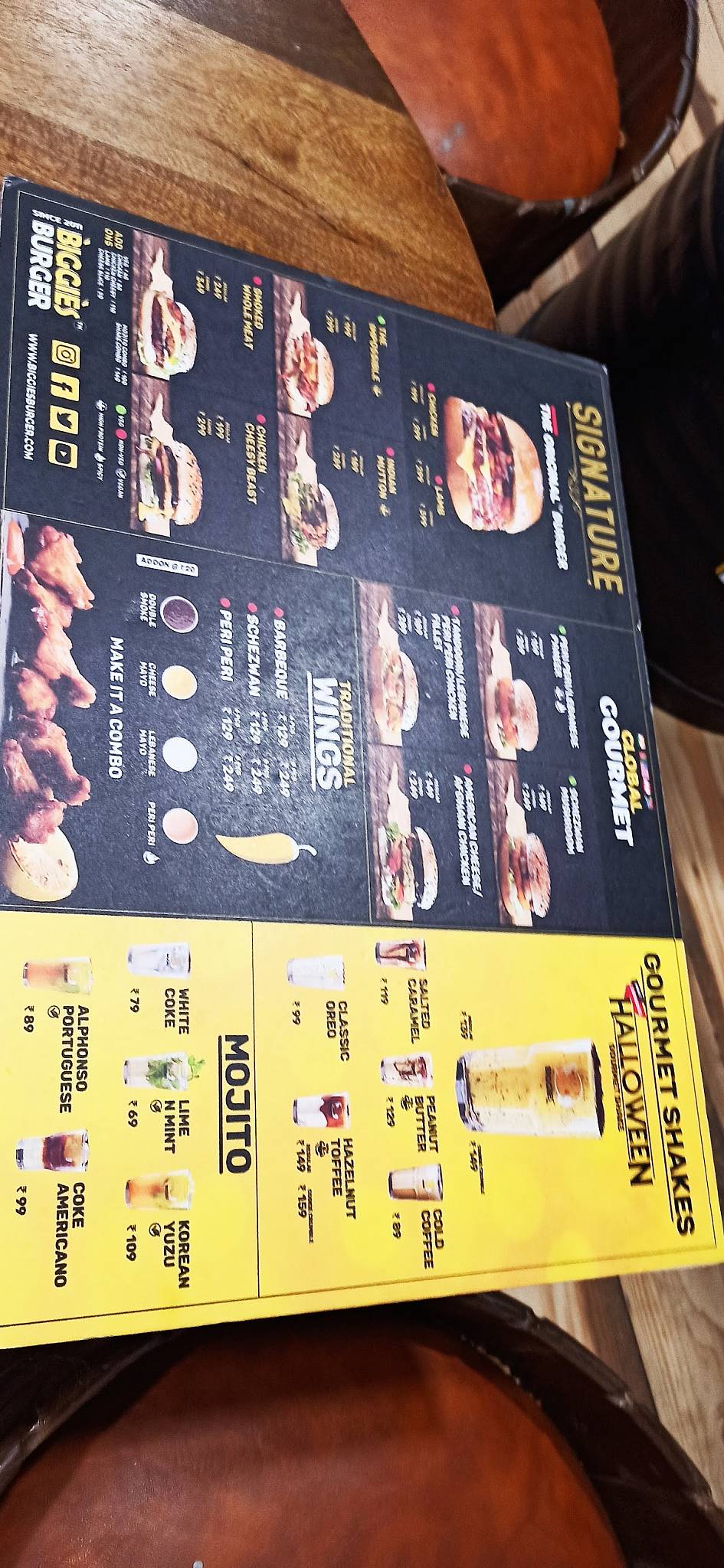Menu at Biggies Burger : FC Road, Pune