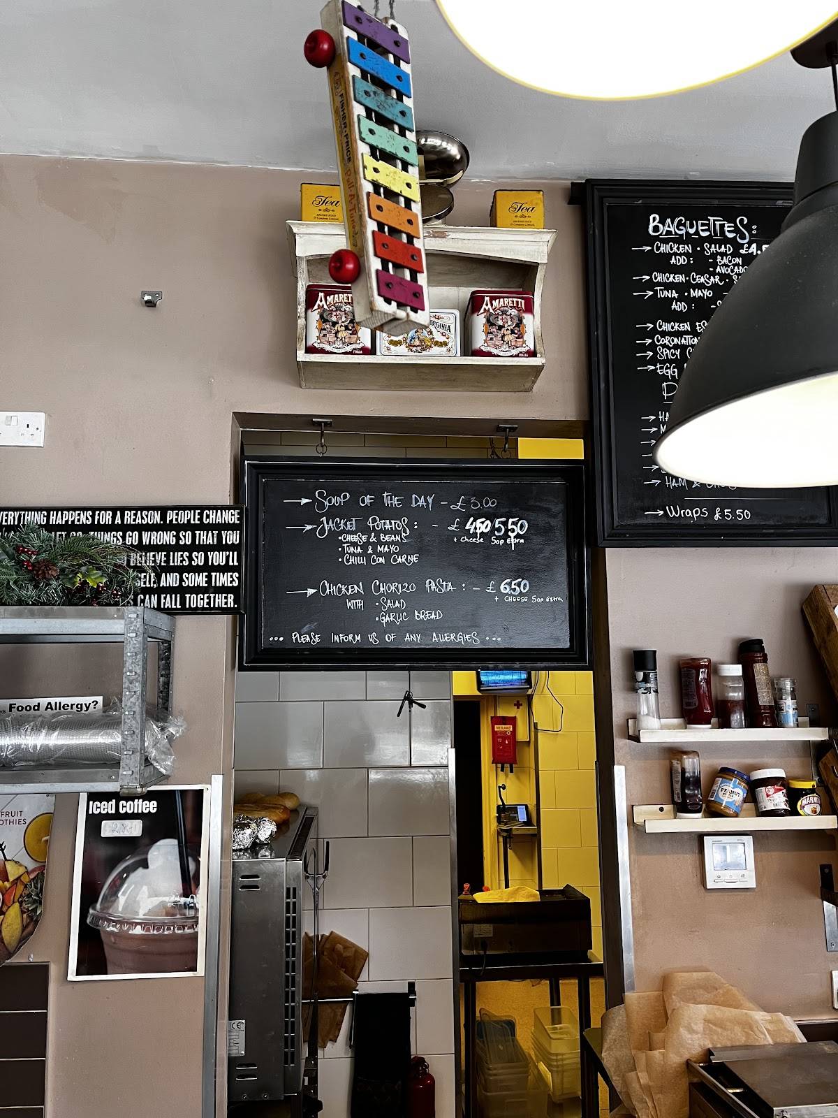 Menu at Bijou Cafe, London