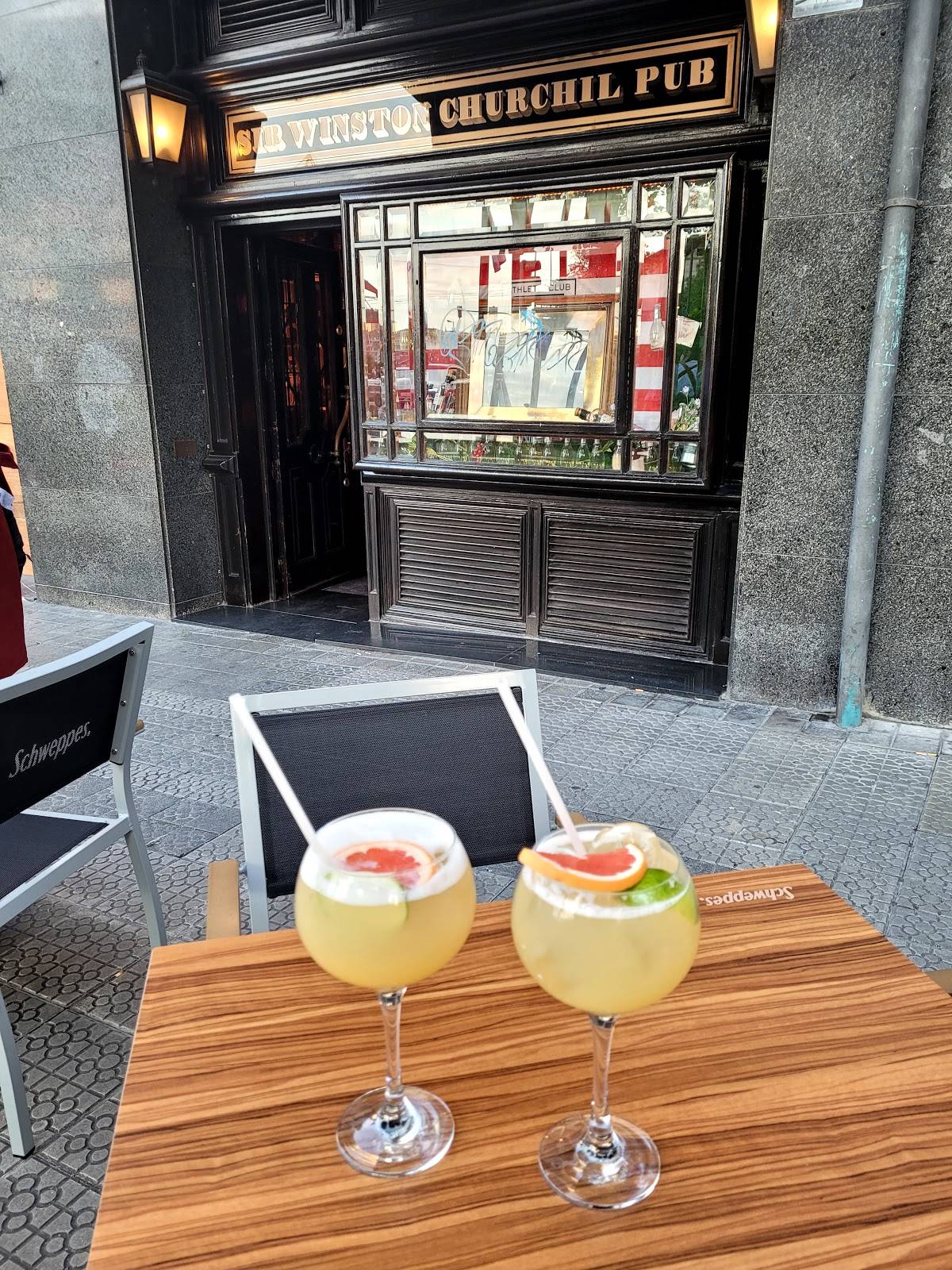 Menu at Sir Winston Churchill Pub, Bilbao