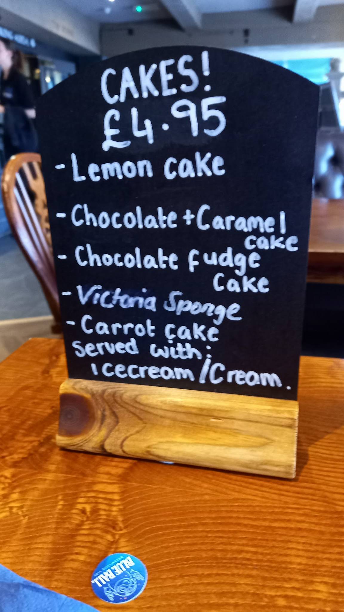 Menu at Blue Ball, Wharncliffe Side pub & bar, Sheffield, Blue Ball Inn