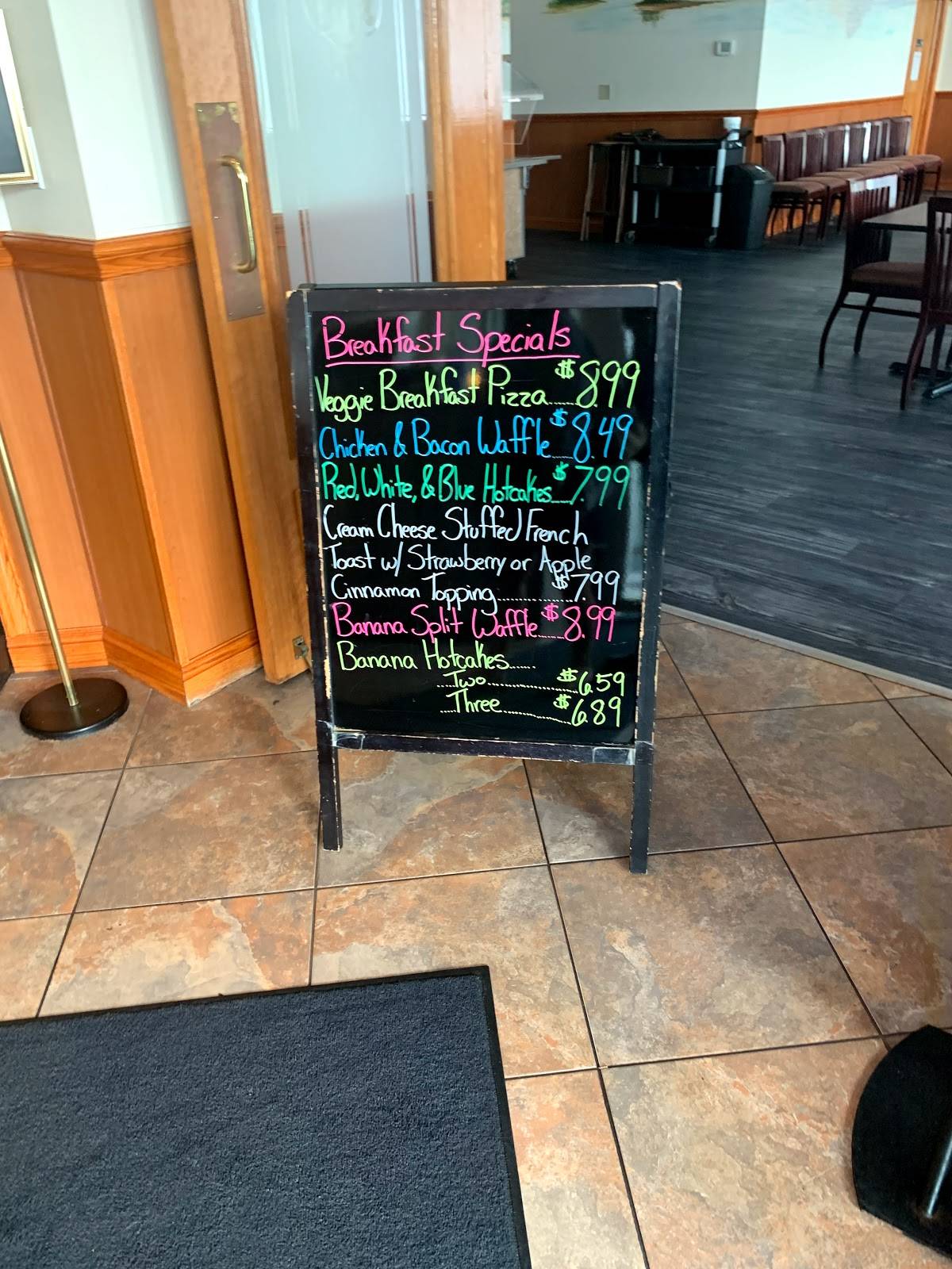 Menu at Blue Sky Restaurant, Elyria
