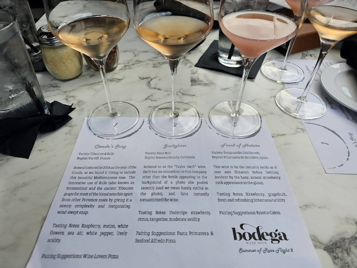 Menu at Bodega Restaurant & Wine Bar, Lake Charles