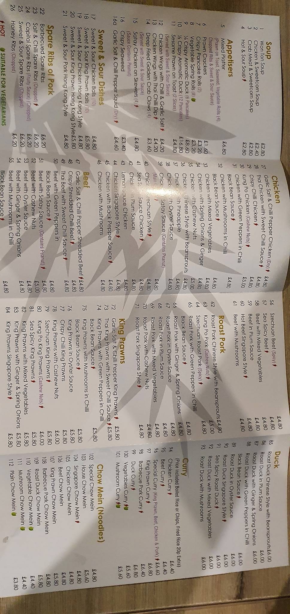 Menu at Magic Wok fast food, Bognor Regis