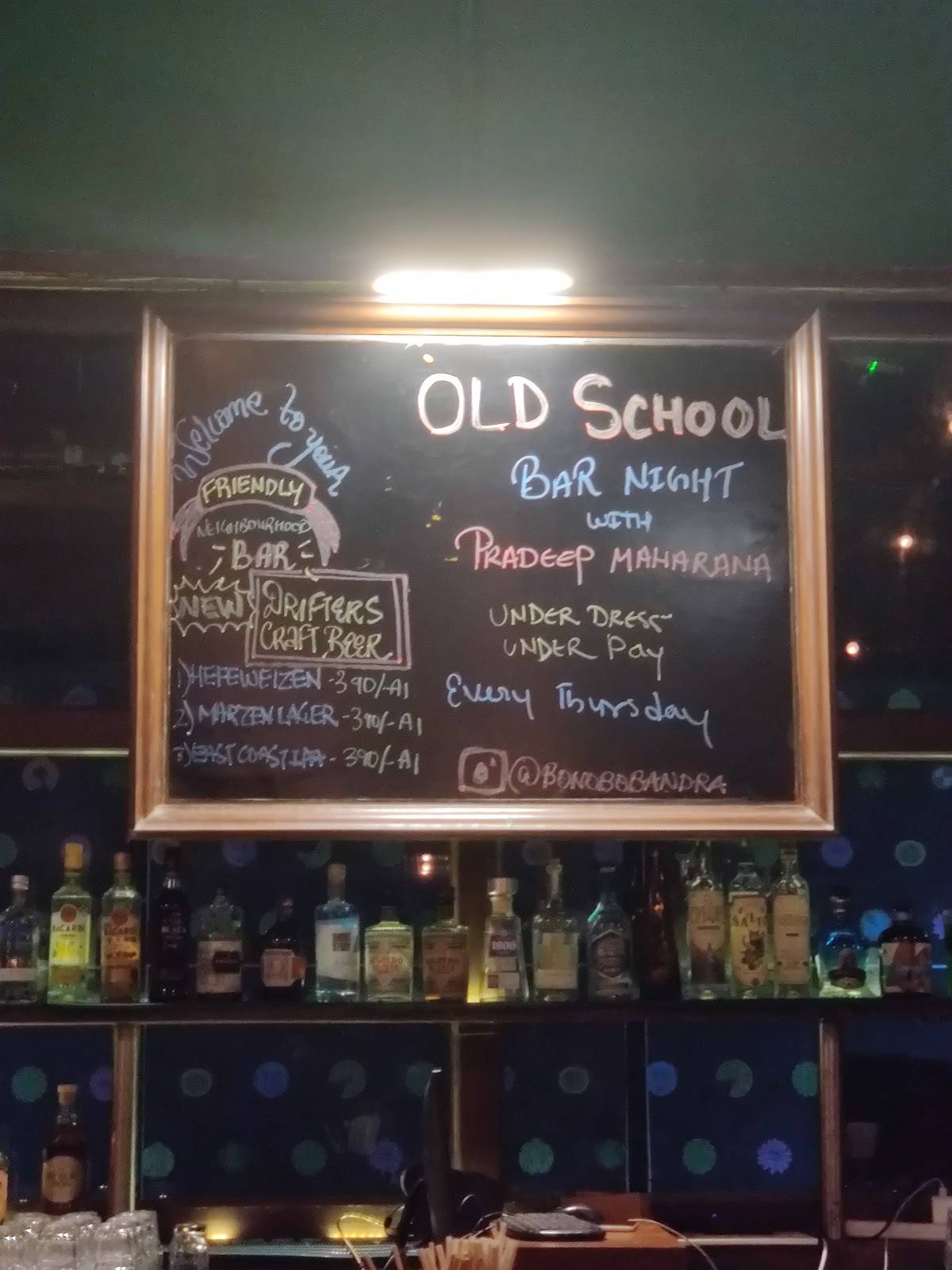 Menu at Bonobo, Mumbai