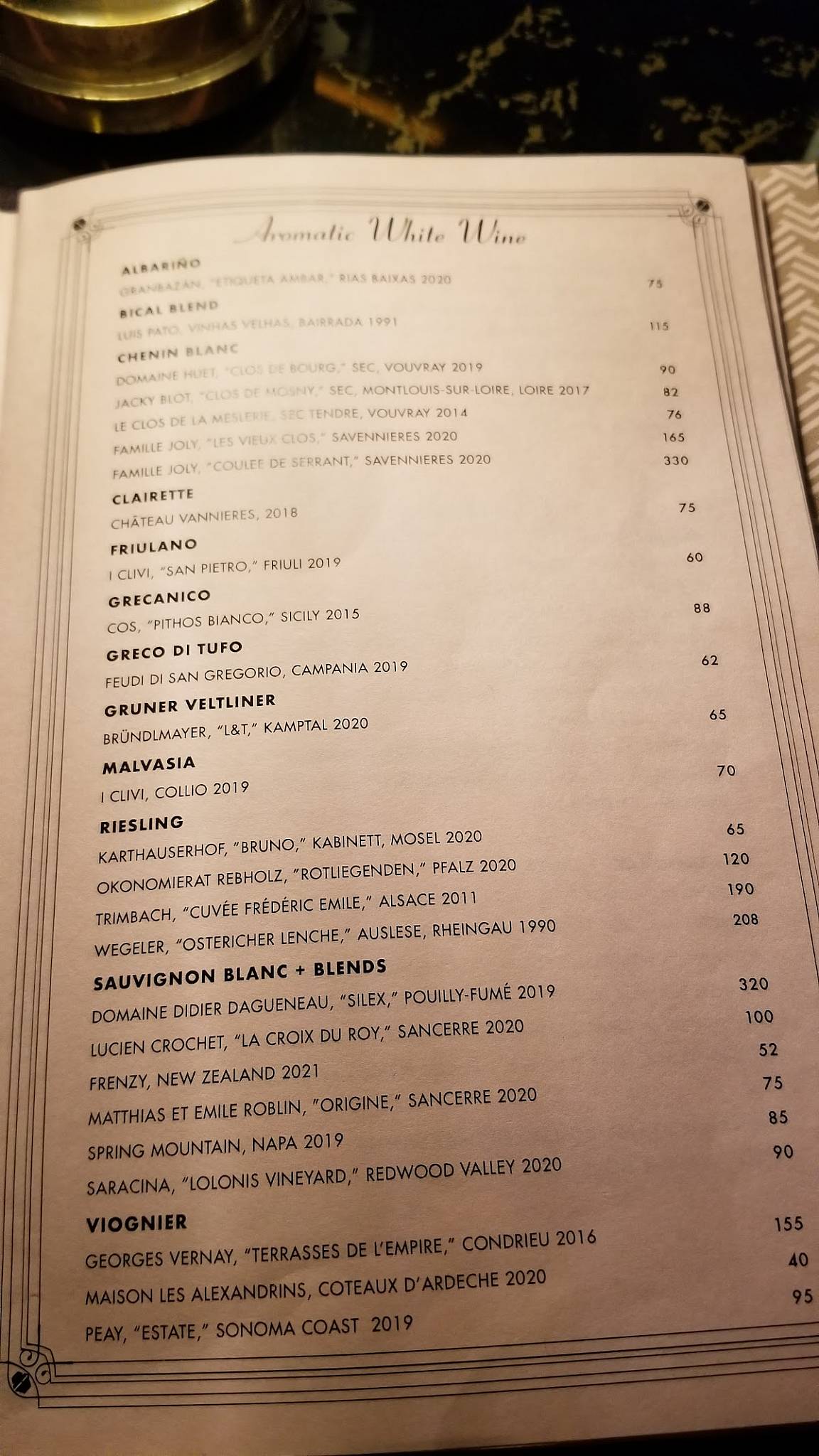 Menu at Born and Raised steakhouse, San Diego, India St