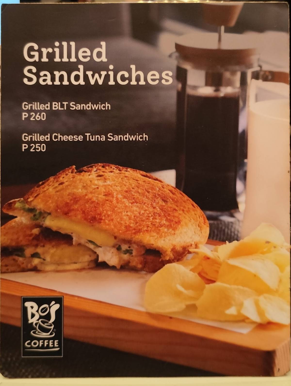 Menu at Bo's Coffee Bayambang, Bayambang, RCGM+W5