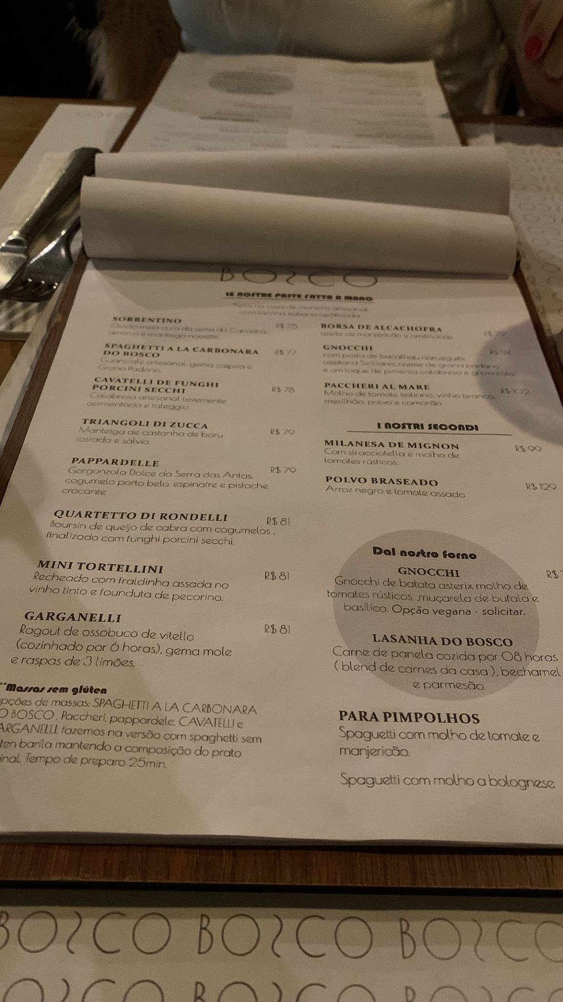 Menu em Bosco Restaurante, São Paulo