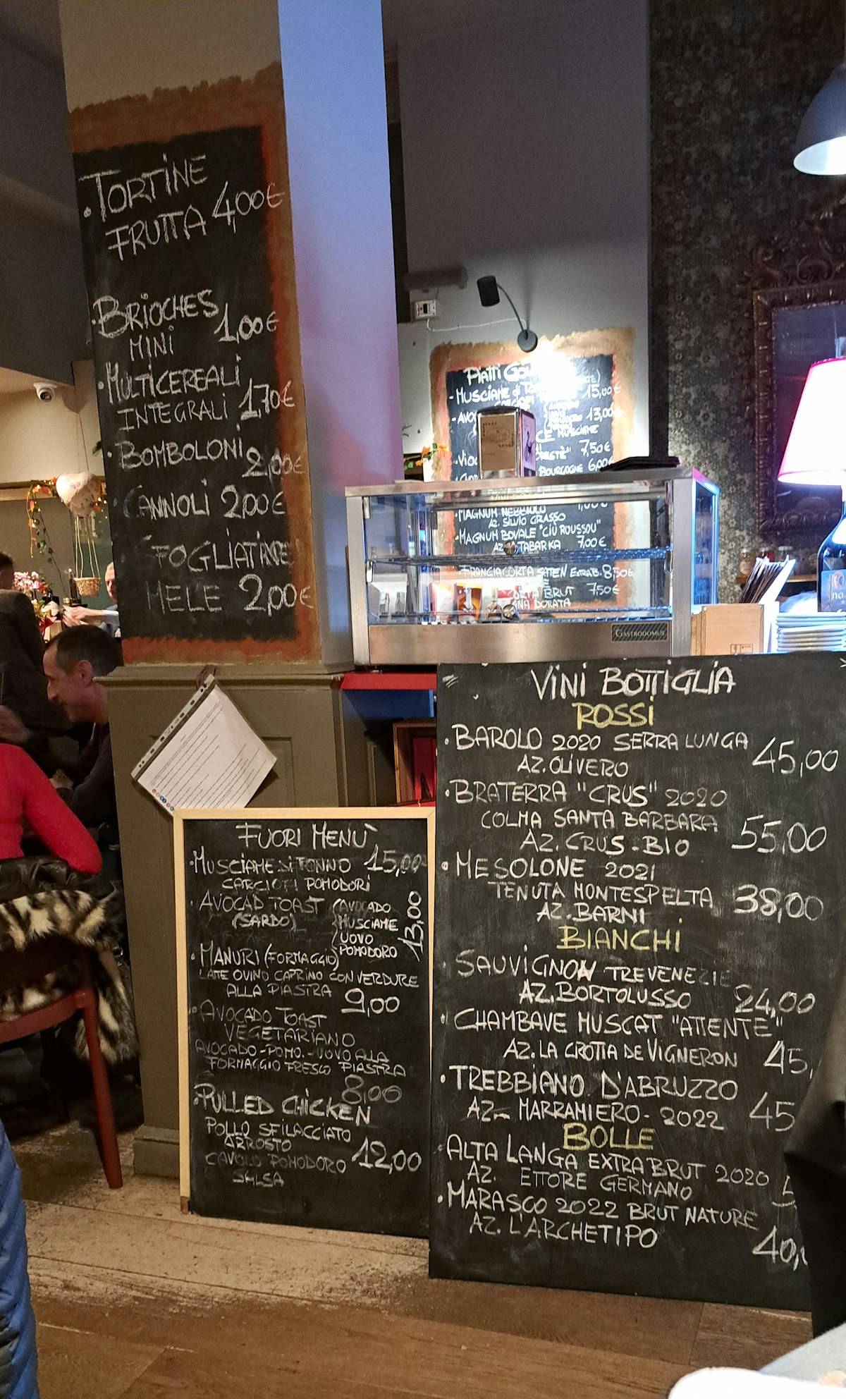 Menu da Bottegadivino, Biella