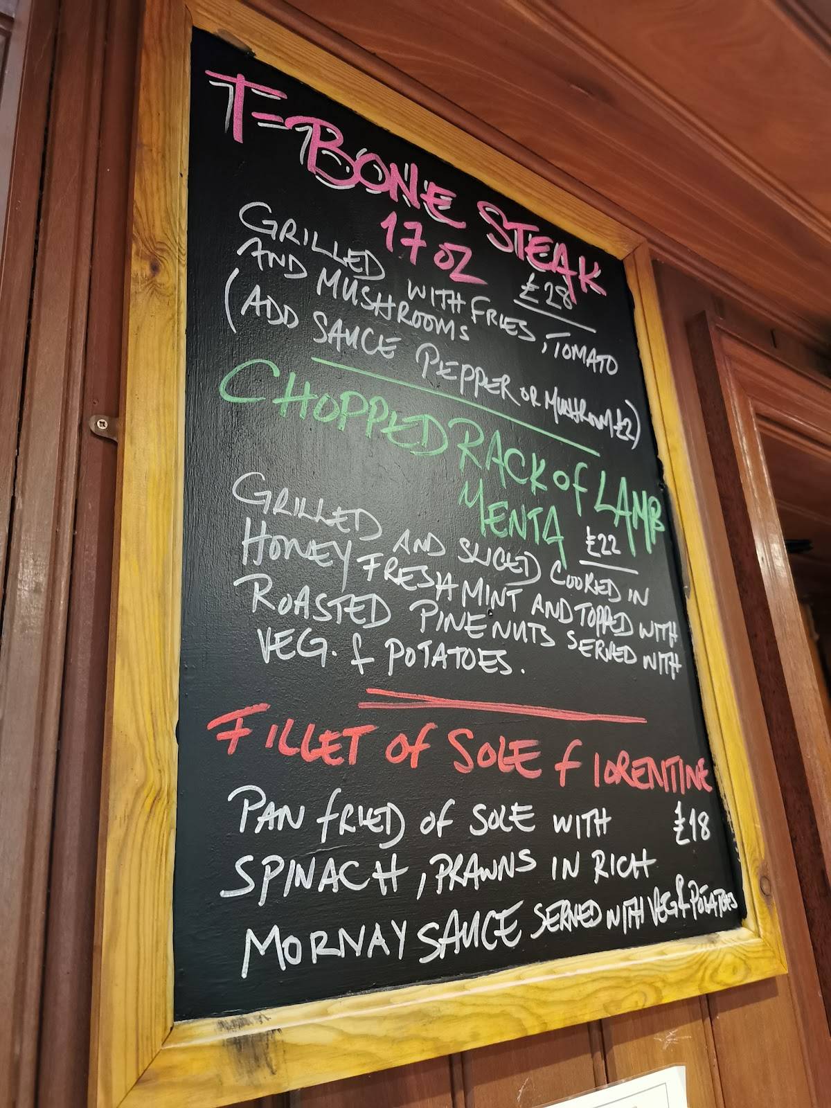 Menu at The Plough Pyecombe pub & bar, Brighton
