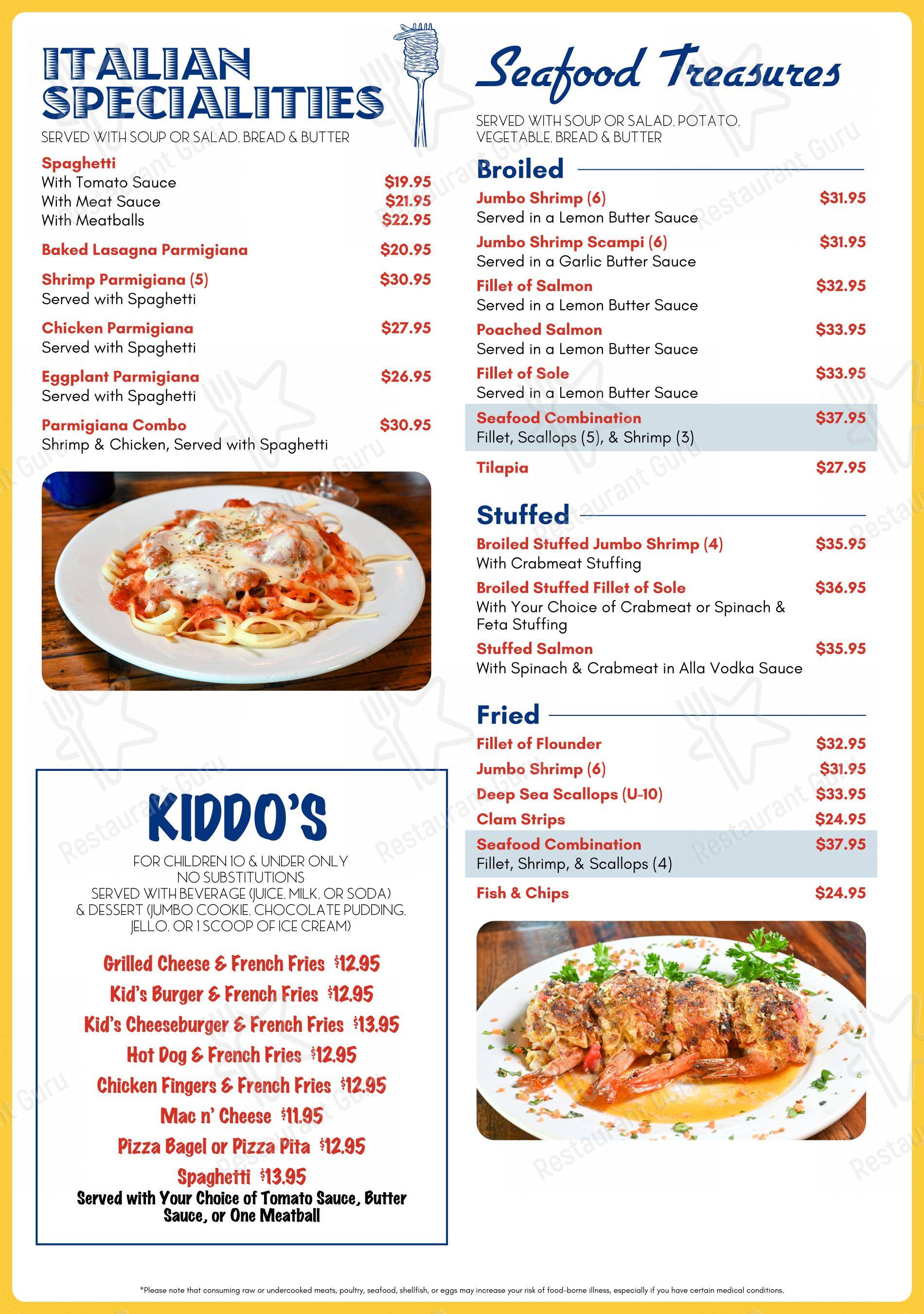 Menu at Broadway Diner restaurant, Hicksville