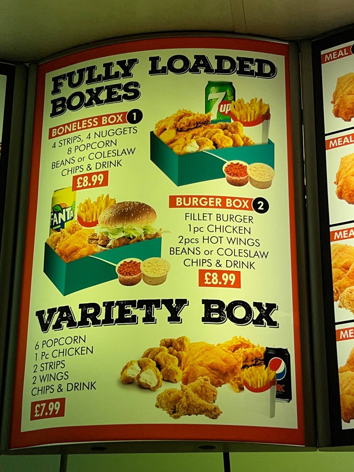 Menu at Broadway fried chicken and pizza restaurant, Loughton