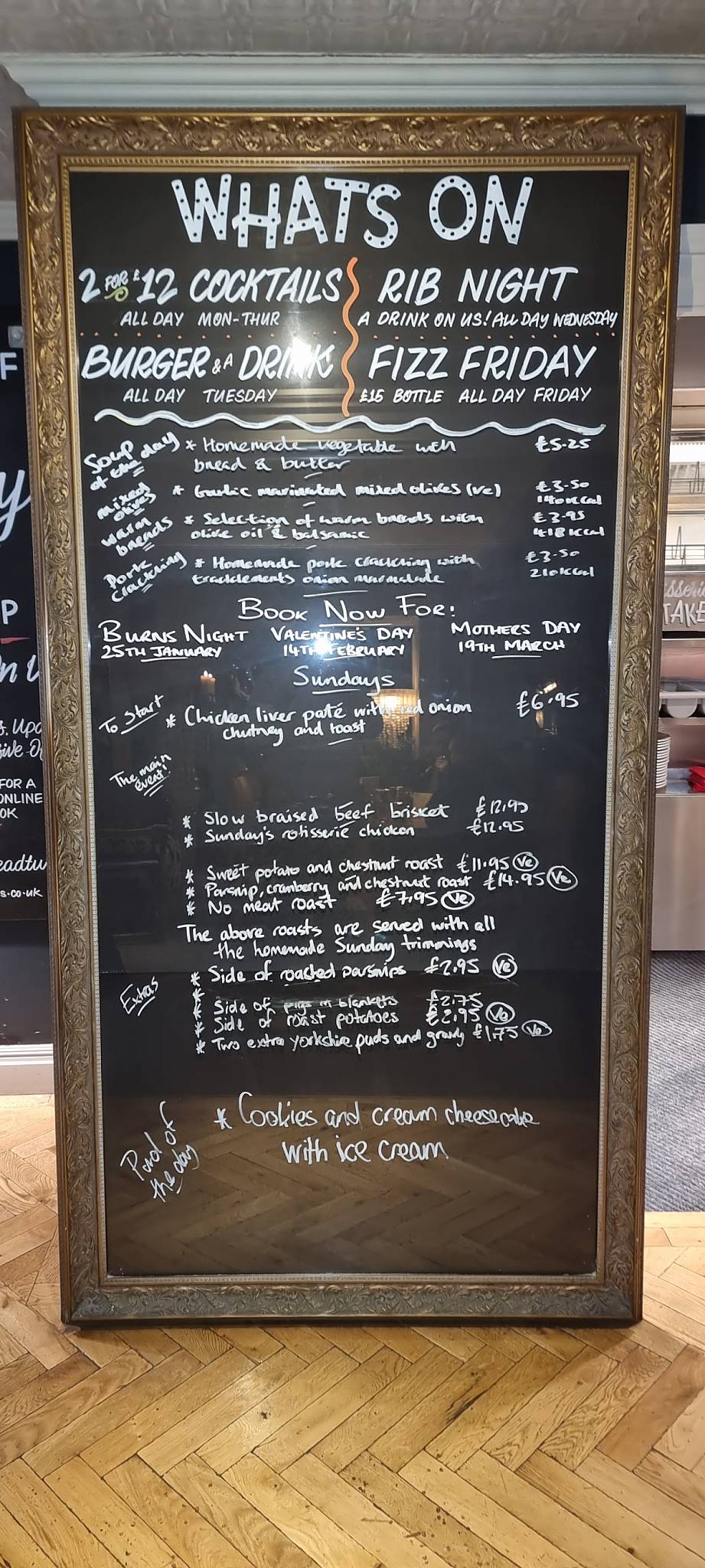 Menu at Bulls Head pub & bar, Broxbourne, High Rd Turnford