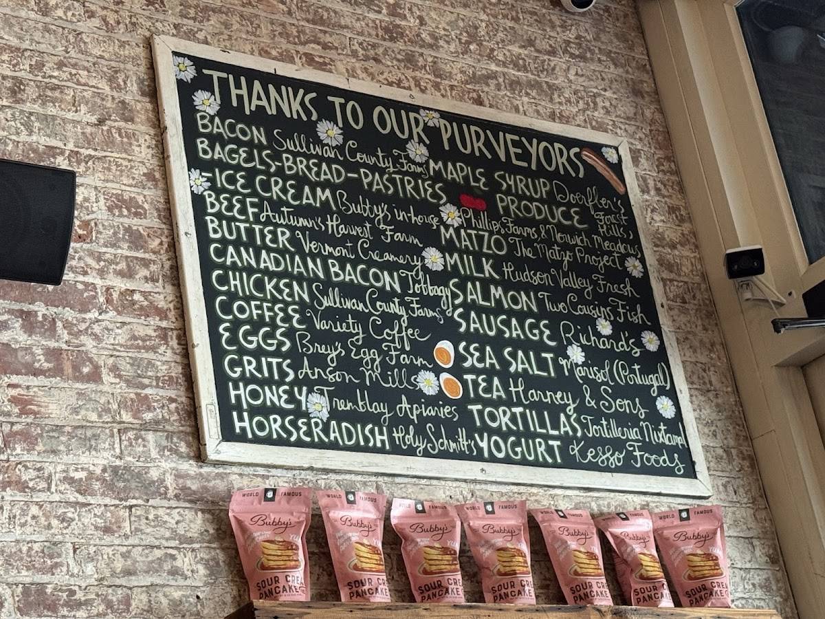 Menu at Bubby's pub & bar, New York City, 120 Hudson St