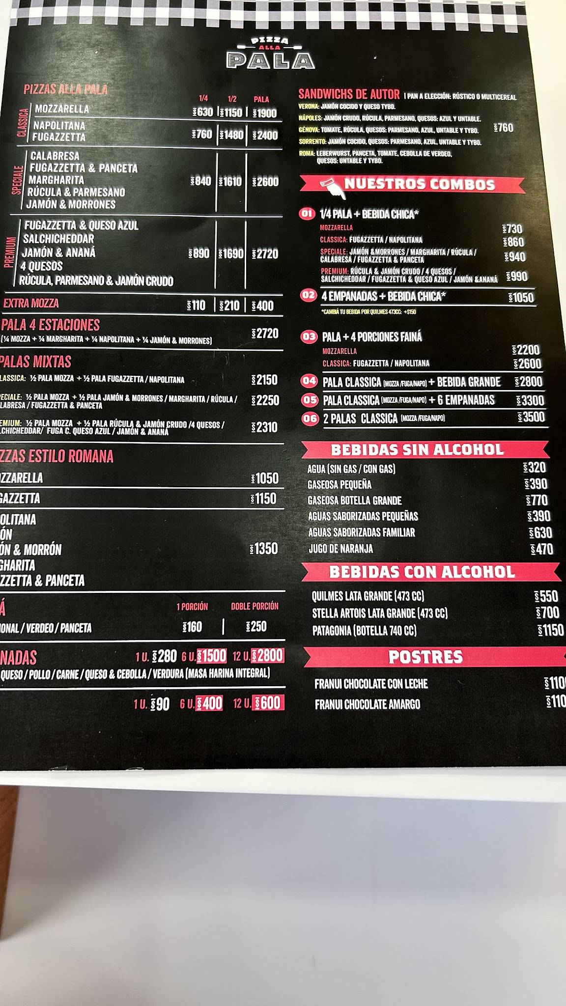 Menu at Smart Plaza - Parque Patricios restaurant, Buenos Aires