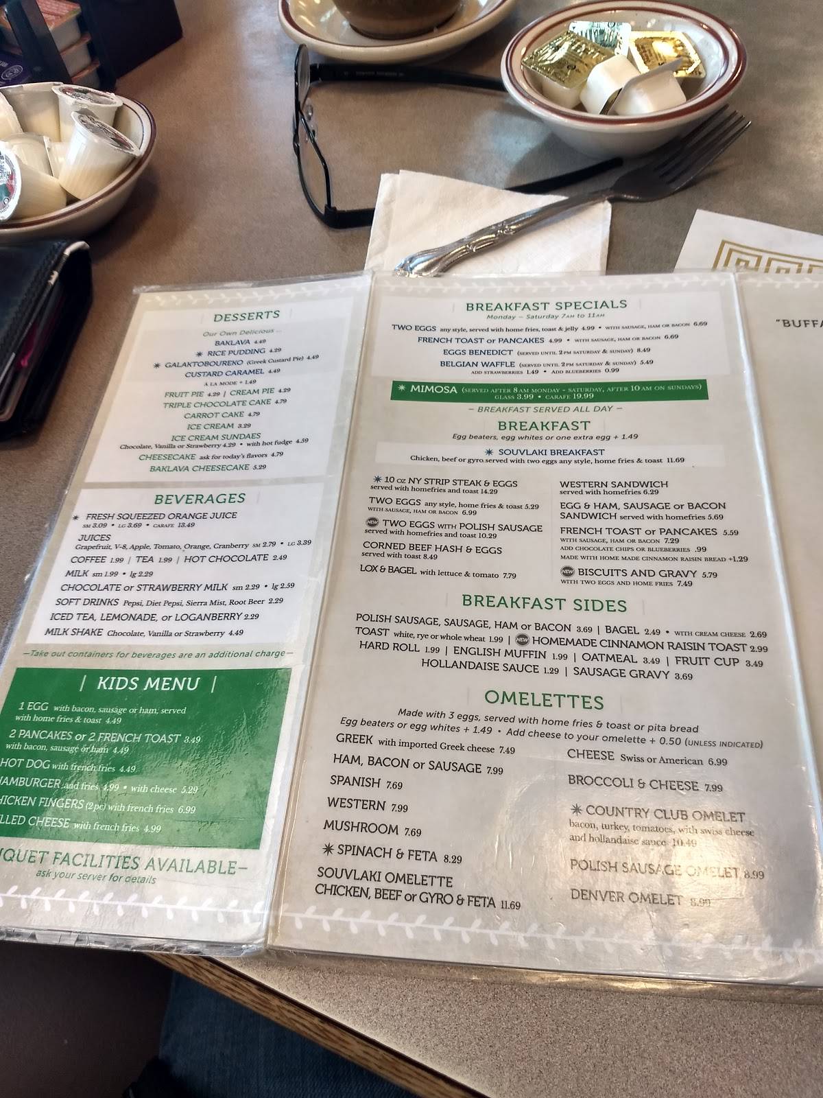 Menu at Family Tree restaurant, Buffalo, Bailey Ave