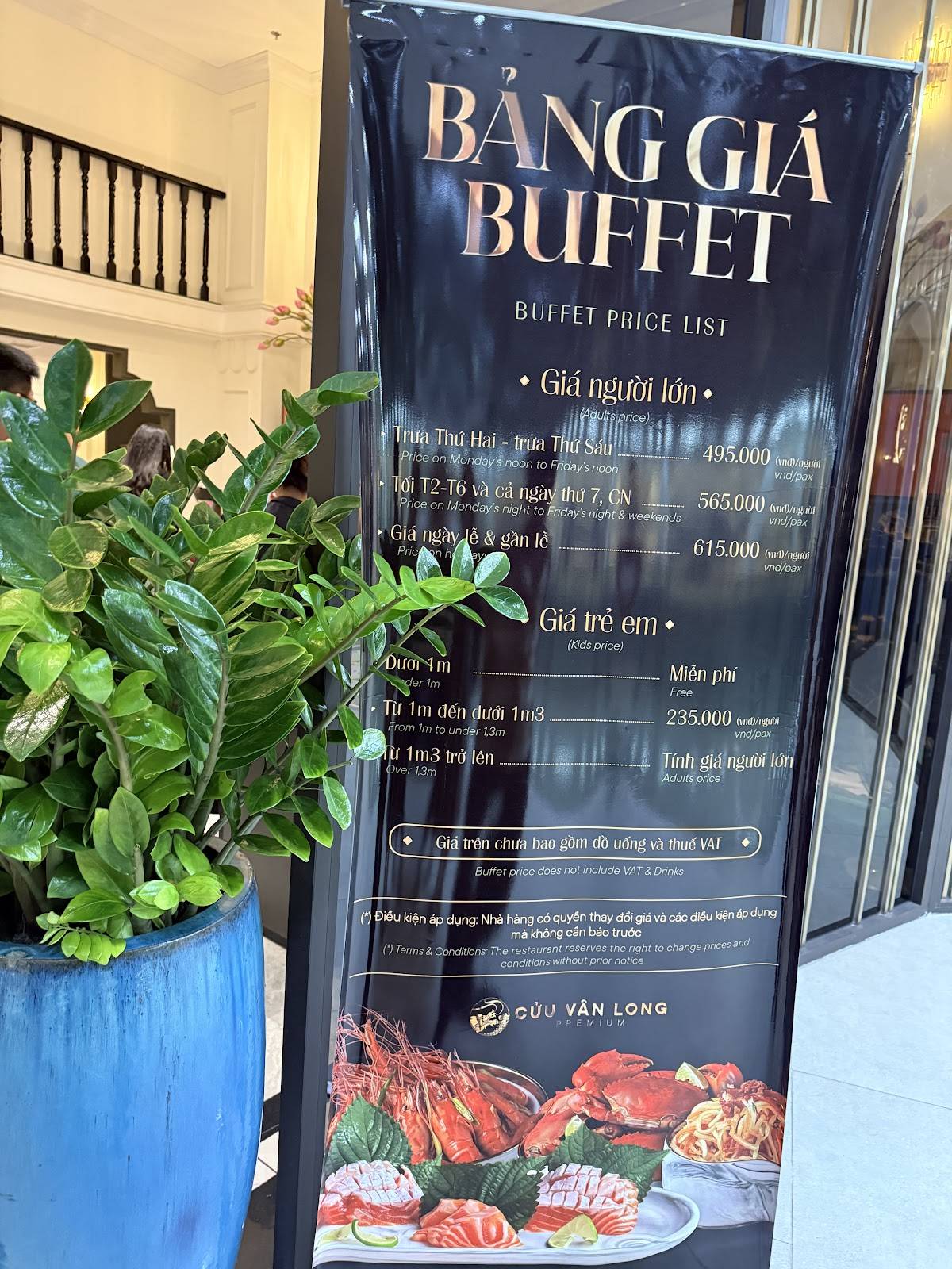 Menu at Buffet Cửu Vân Long Premium - Bitexco Sài Gòn restaurant, Ho ...