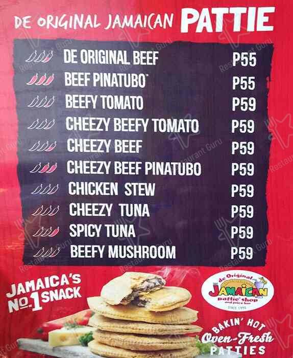 Menu at Buko Loco, Makati, 2 Amorsolo St