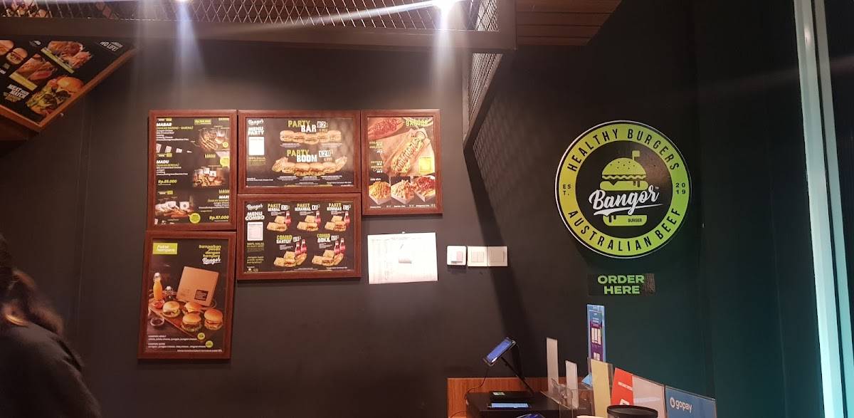 Menu at Burger Bangor Kota Wisata restaurant, Indonesia