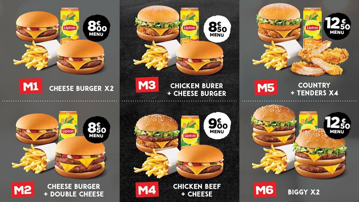 Menu au Burger Factory restaurant, Haubourdin