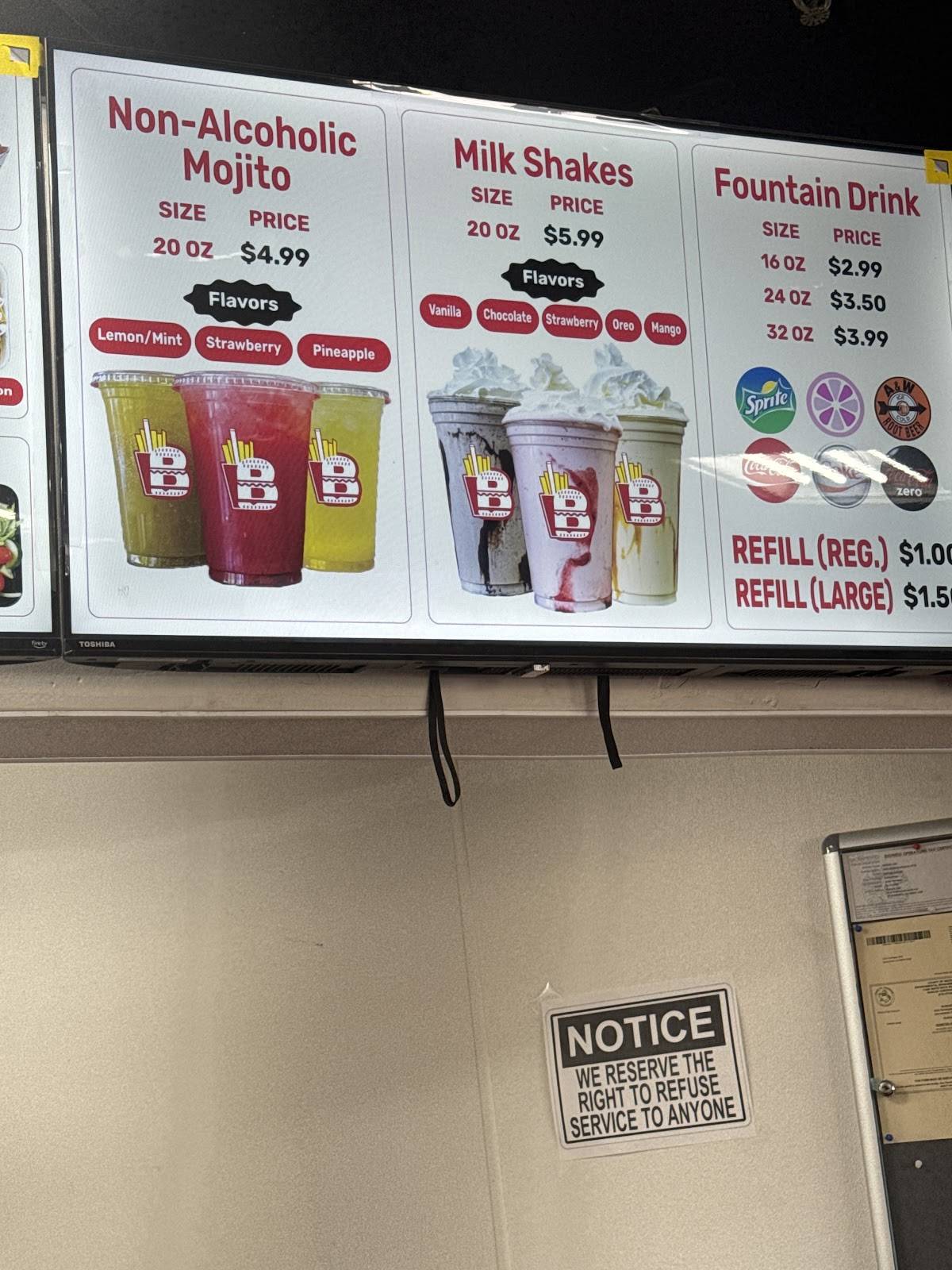 Menu at Burger Hub fast food, Sacramento, Northgate Blvd suite 8