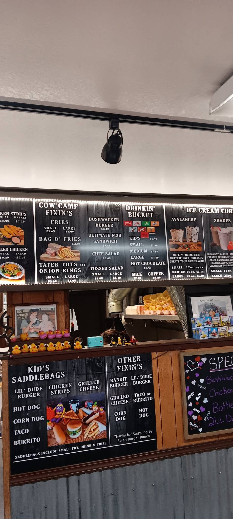 Menu at Burger Ranch of Selah restaurant, Selah, 9 S 1st St