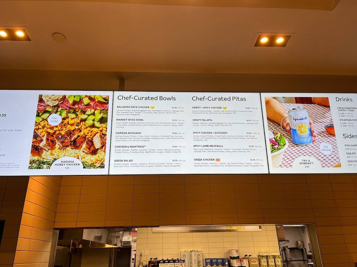 Menu at CAVA restaurant, Oklahoma City, N Pennsylvania Ave