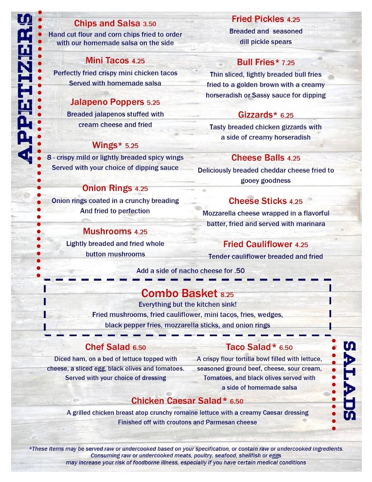 Menu at CK Grill and Bar, Columbus