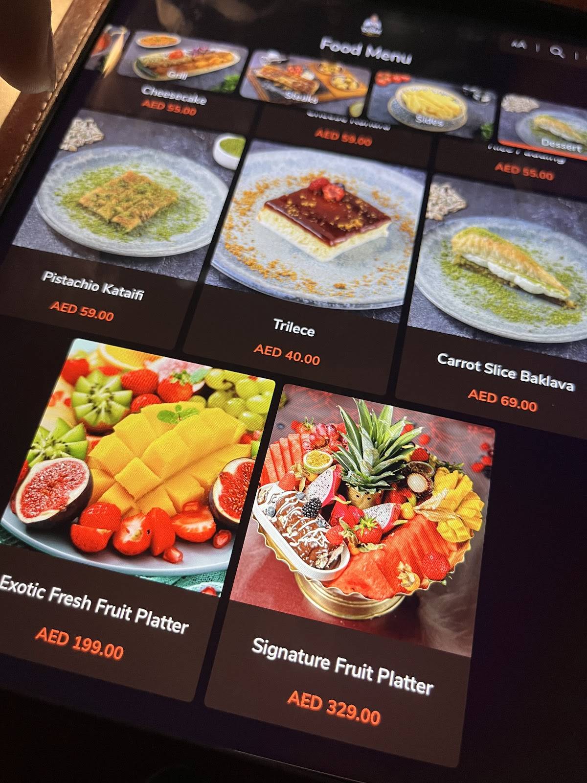 Menu at CZN Burak Dubai restaurant, Dubai, Boulevard Point - Sheikh ...