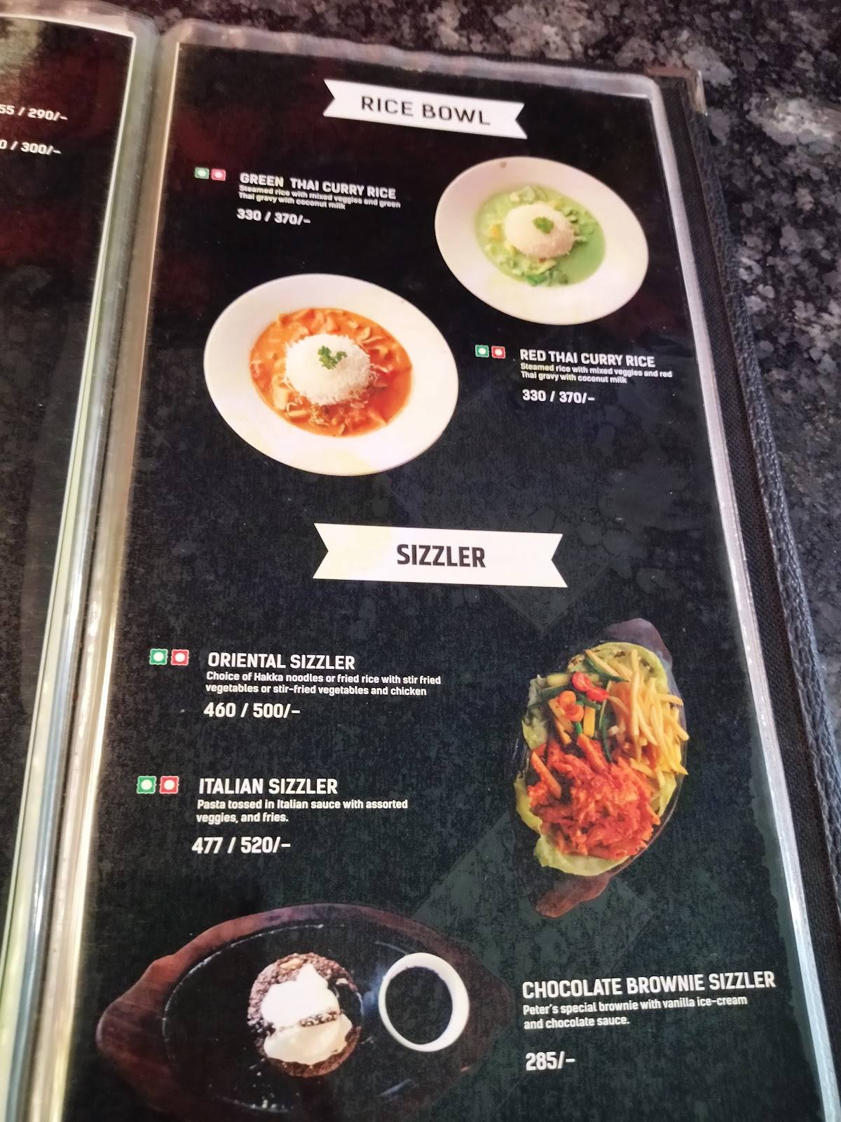 Menu at Café PETER, Pune, Karve Rd