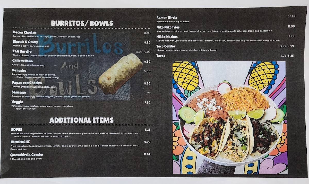 Menu at Cafe 931, Clarksville