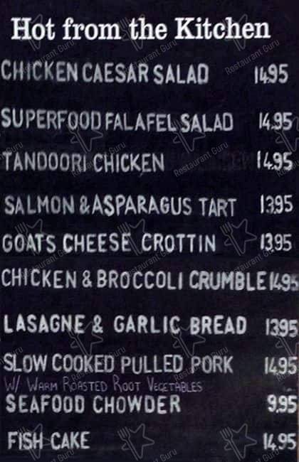 Menu at Avoca Malahide cafe, Malahide, Malahide Castle & Gardens