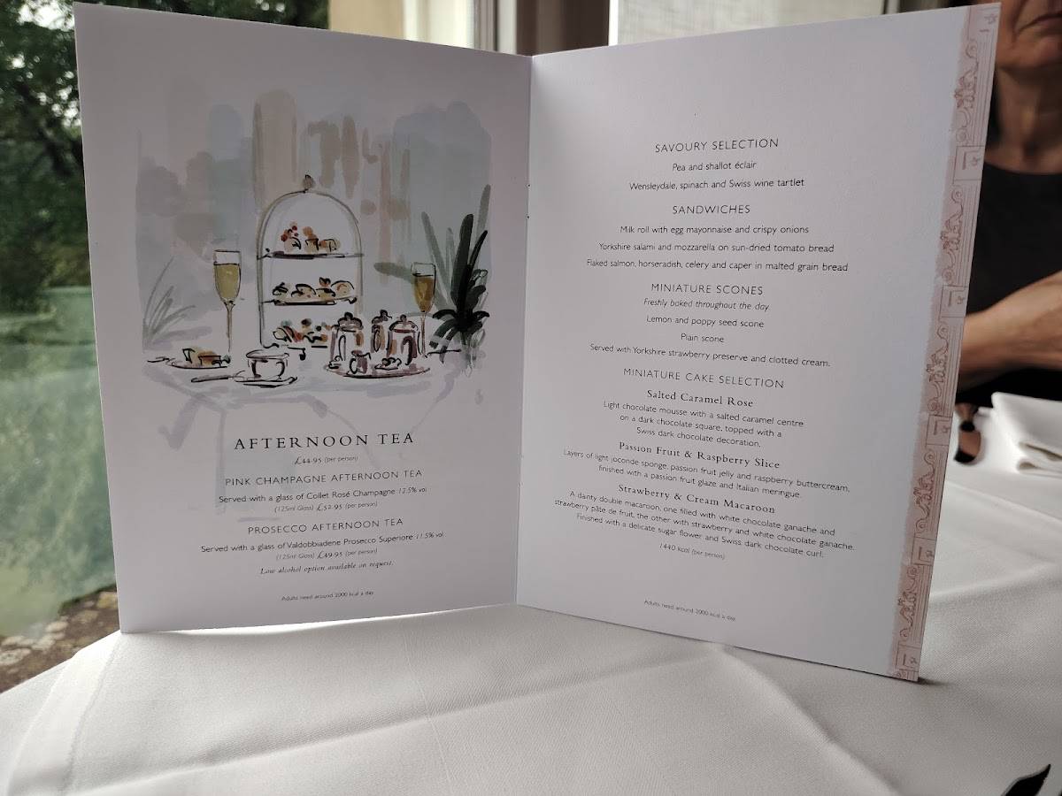 Menu at Bettys Café Tea Rooms cafe, Harrogate