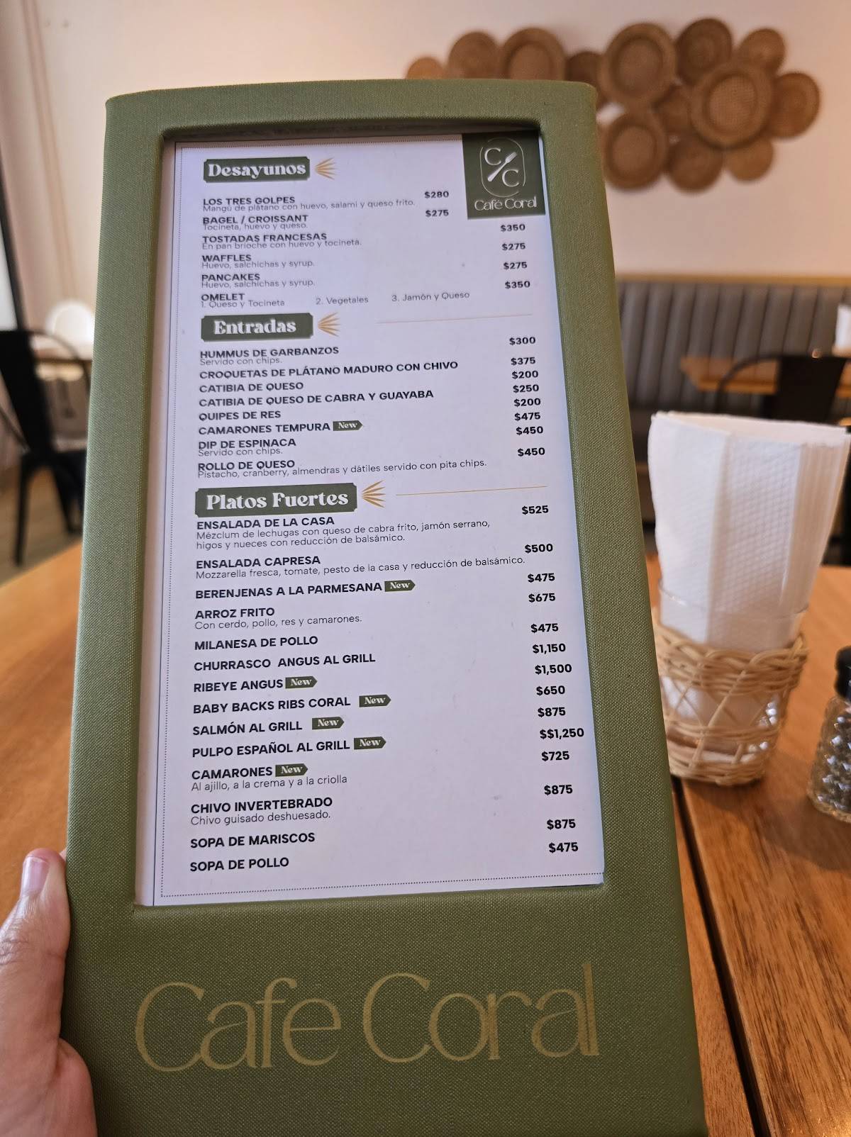 Carta de Café Coral, Bonao