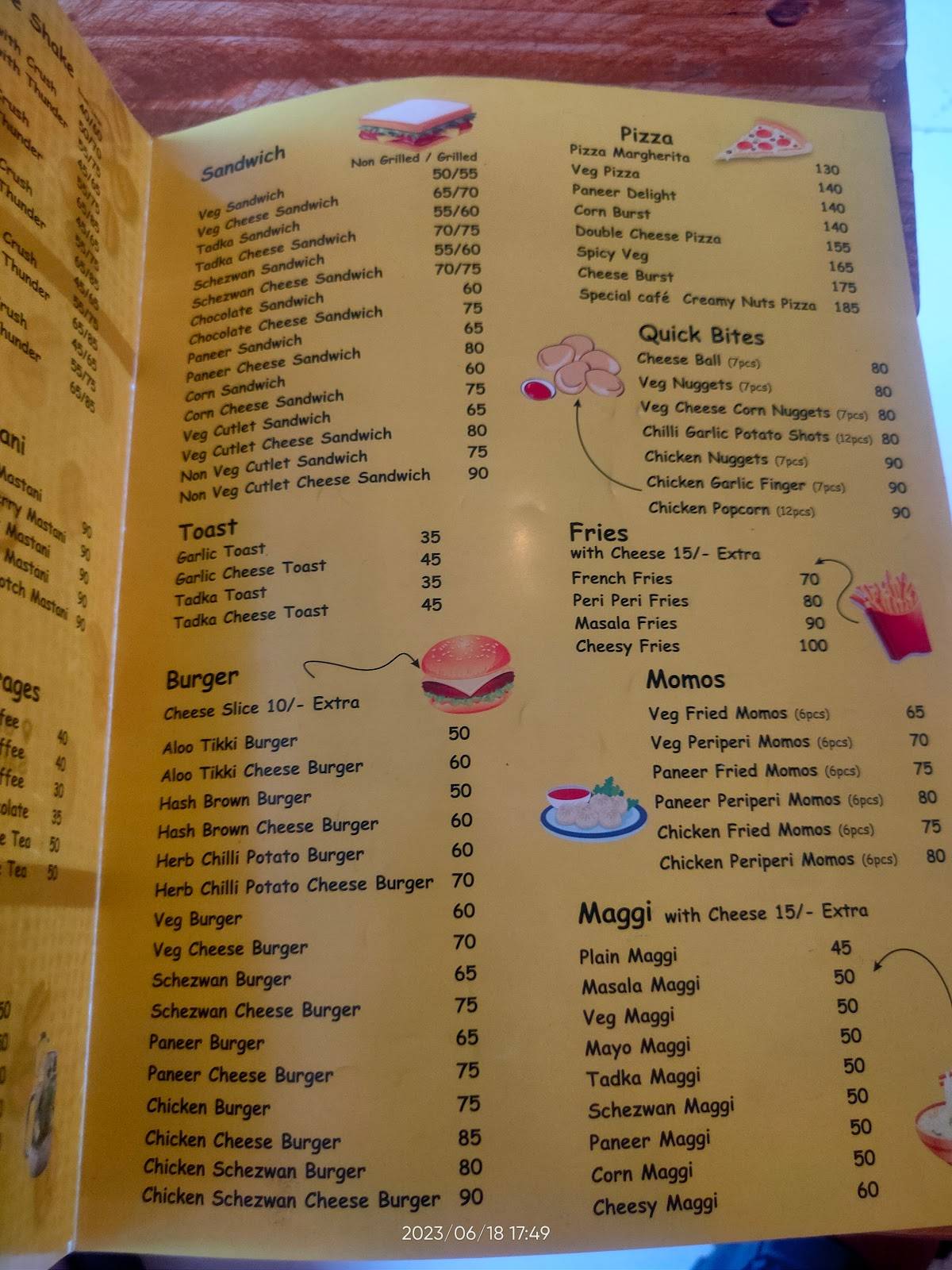 Menu at Cafe Creamy Nuts, Pune, Shop no 8