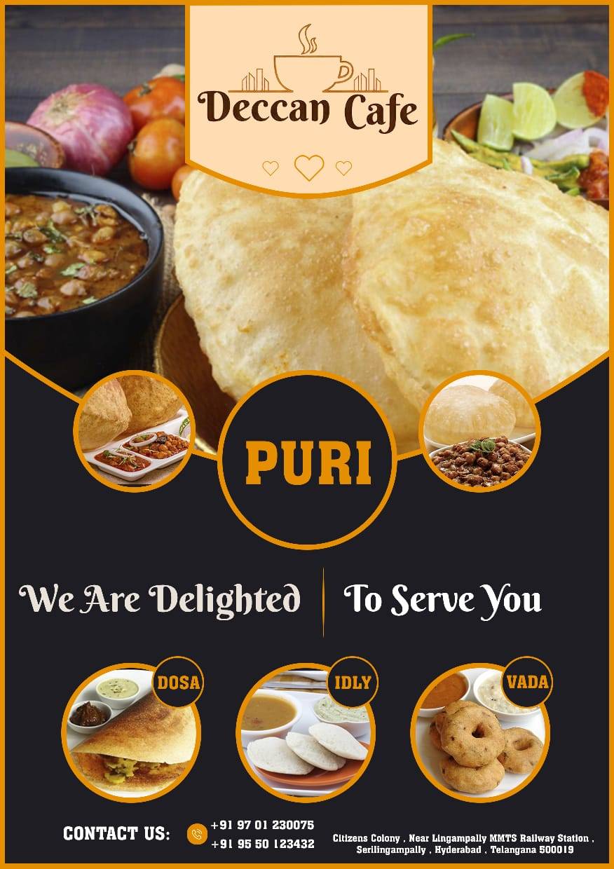 Menu at Deccan cafe, Hyderabad, Mosque