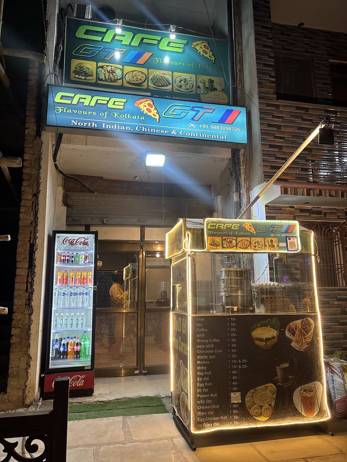 Menu at Cafe GT, Varanasi