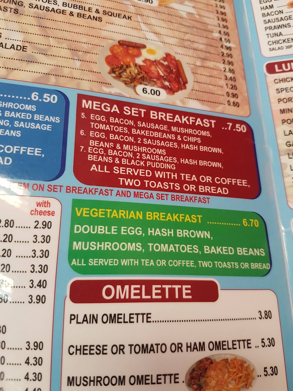 Menu at Goring Cafe Restaurant, Worthing