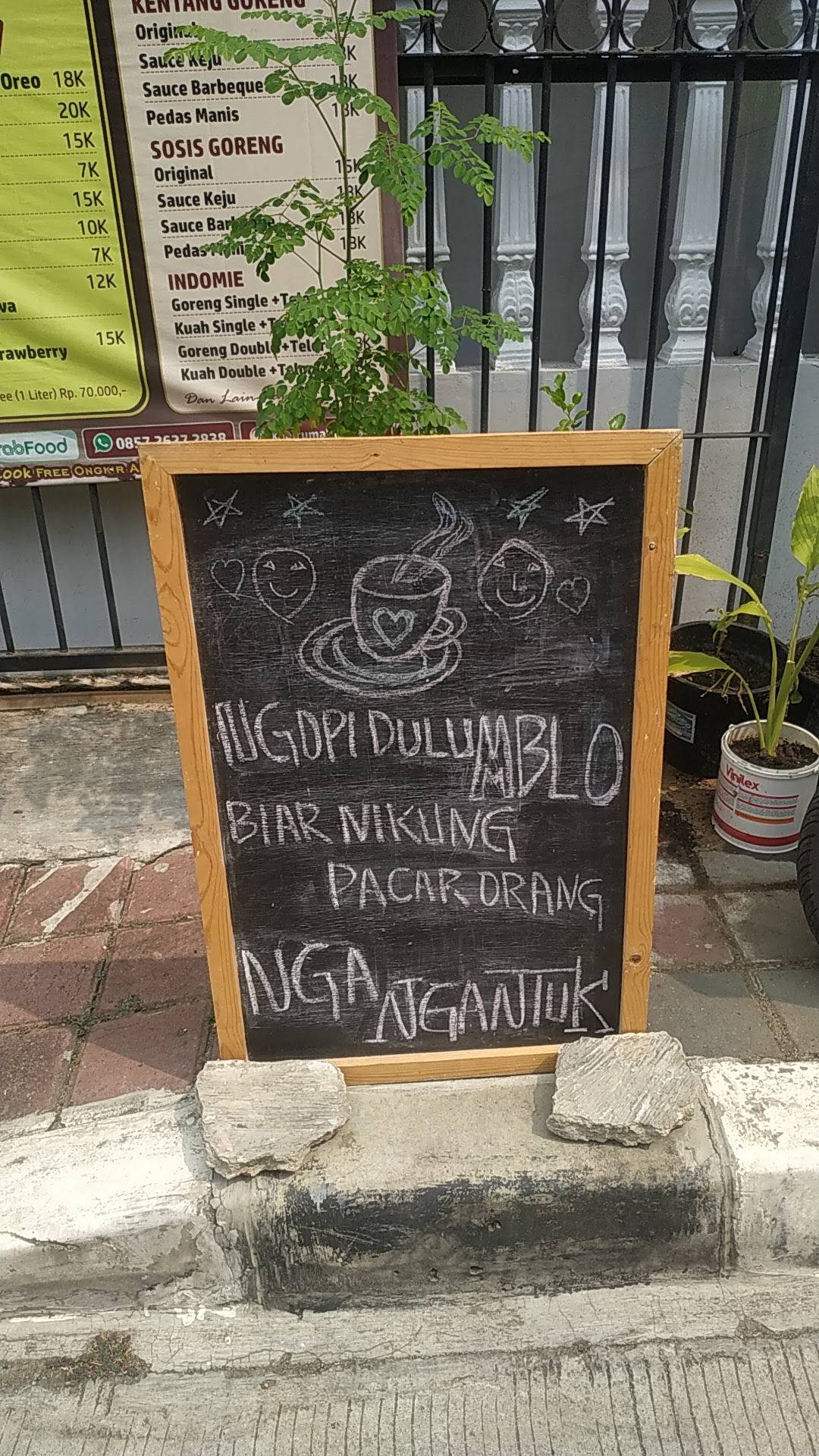Menu at Kopi Rumah Teman cafe, North Jakarta
