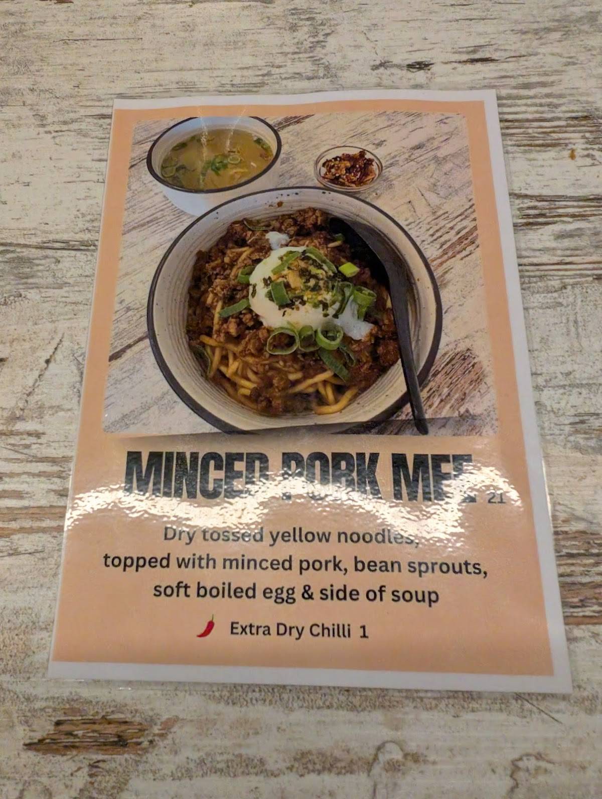 Menu at Kopi Stop cafe, Darwin City