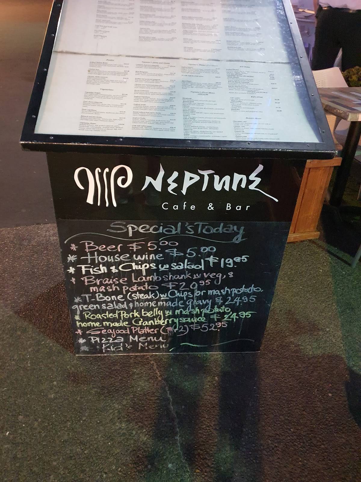 Menu at Neptune Cafe & Bar, Auckland, 23 Princes Wharf 143 Quay St ...