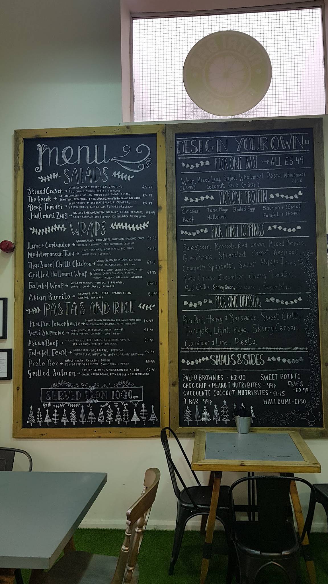 Menu at Nutri Bar, Bolton, 72 Chorley St