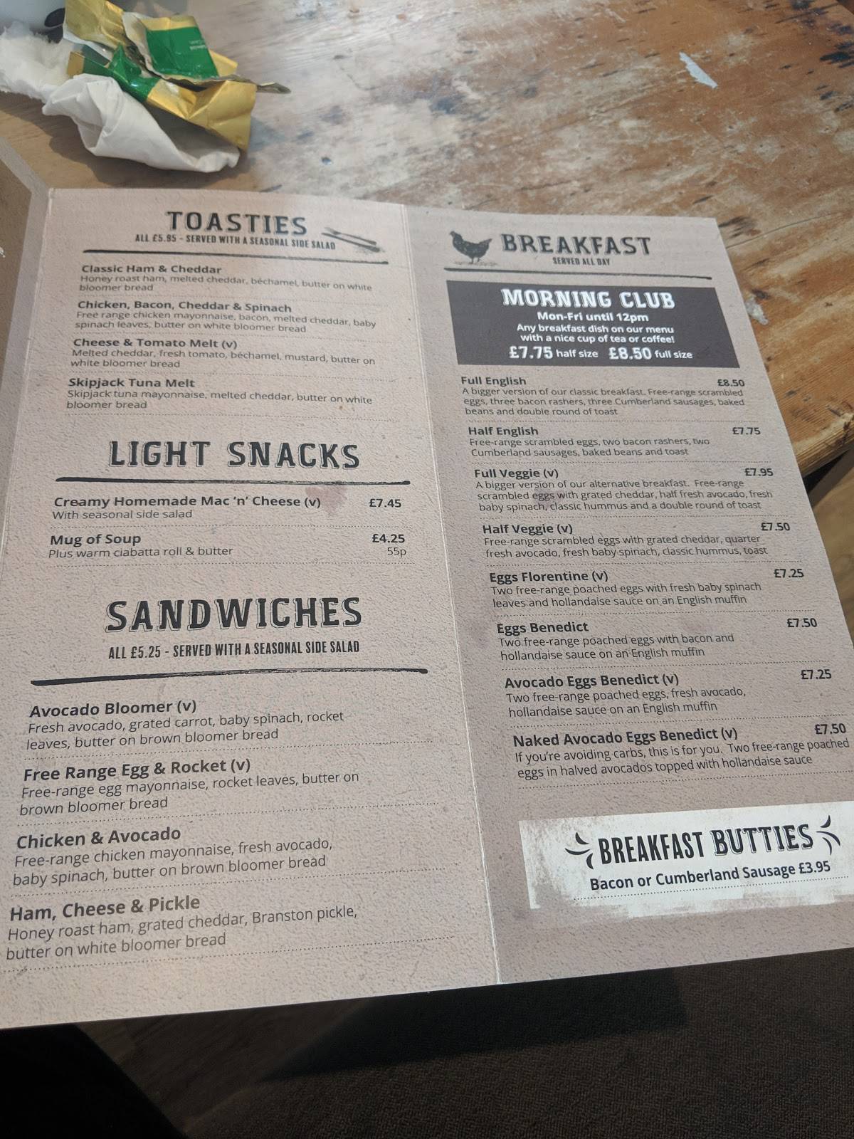 Menu at Real Eating Company Chichester East Street cafe, Chichester ...