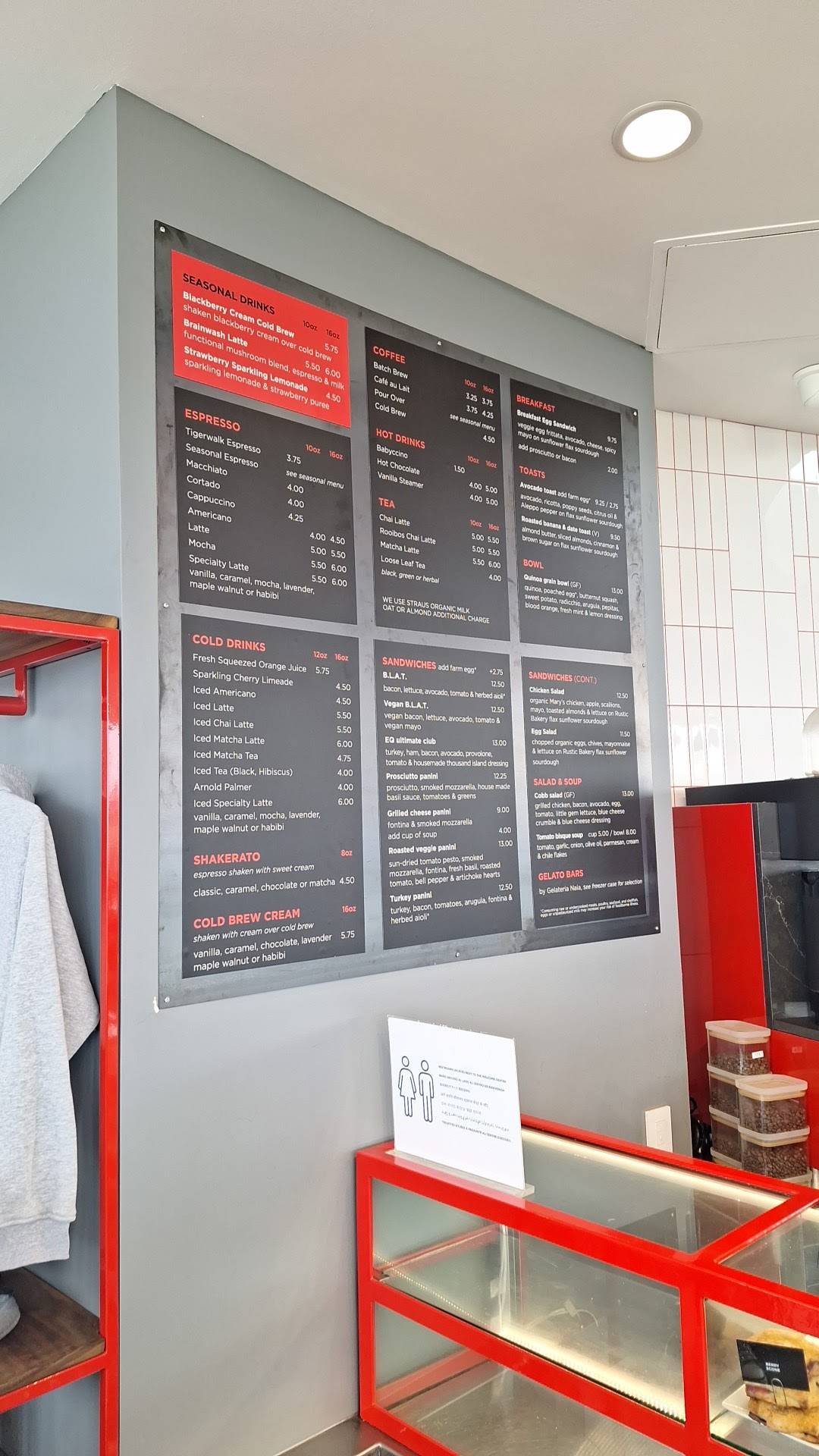 Menu at Round House Cafe, San Francisco, Golden Gate Brg