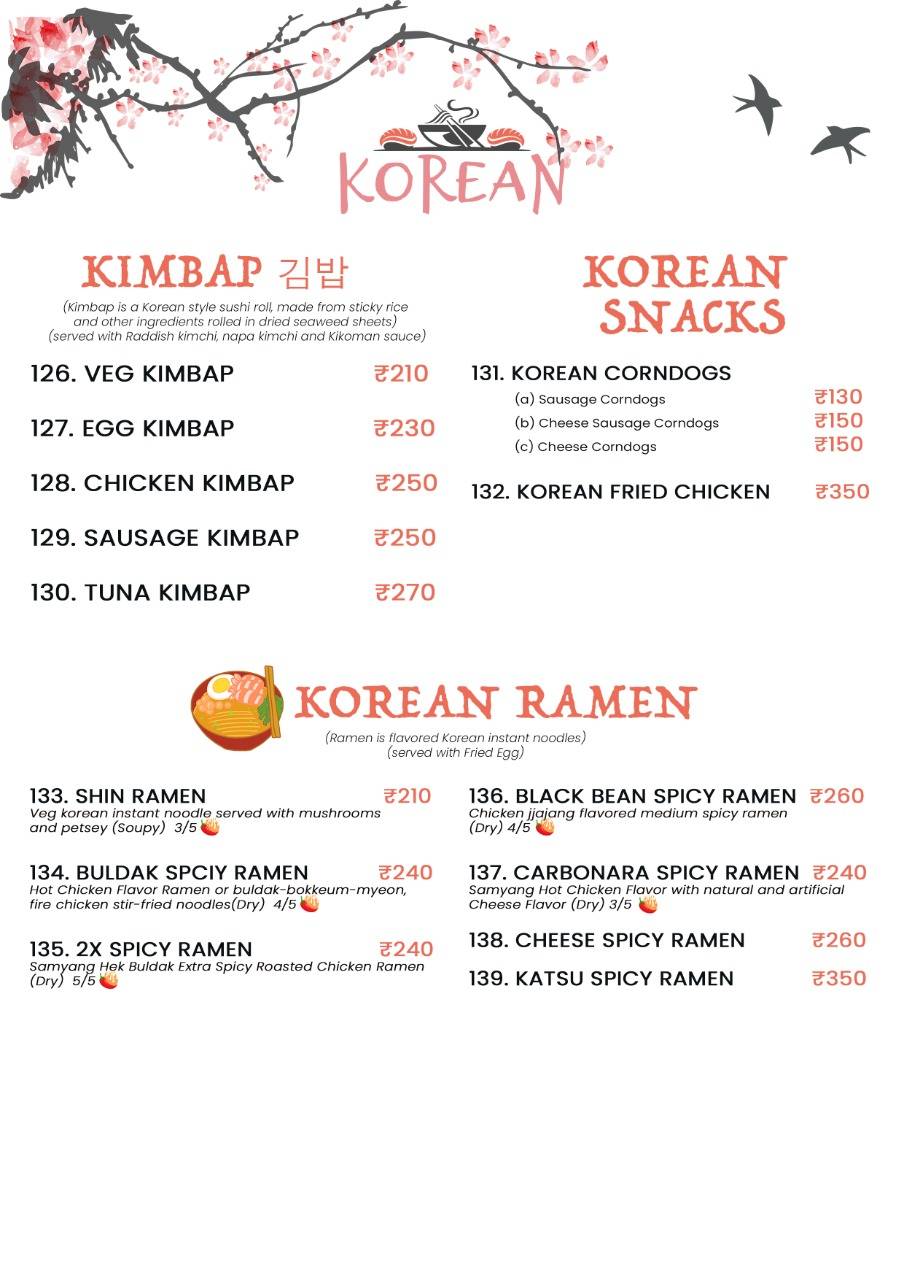Menu at Sarang Cafe - Made With Love, New Delhi