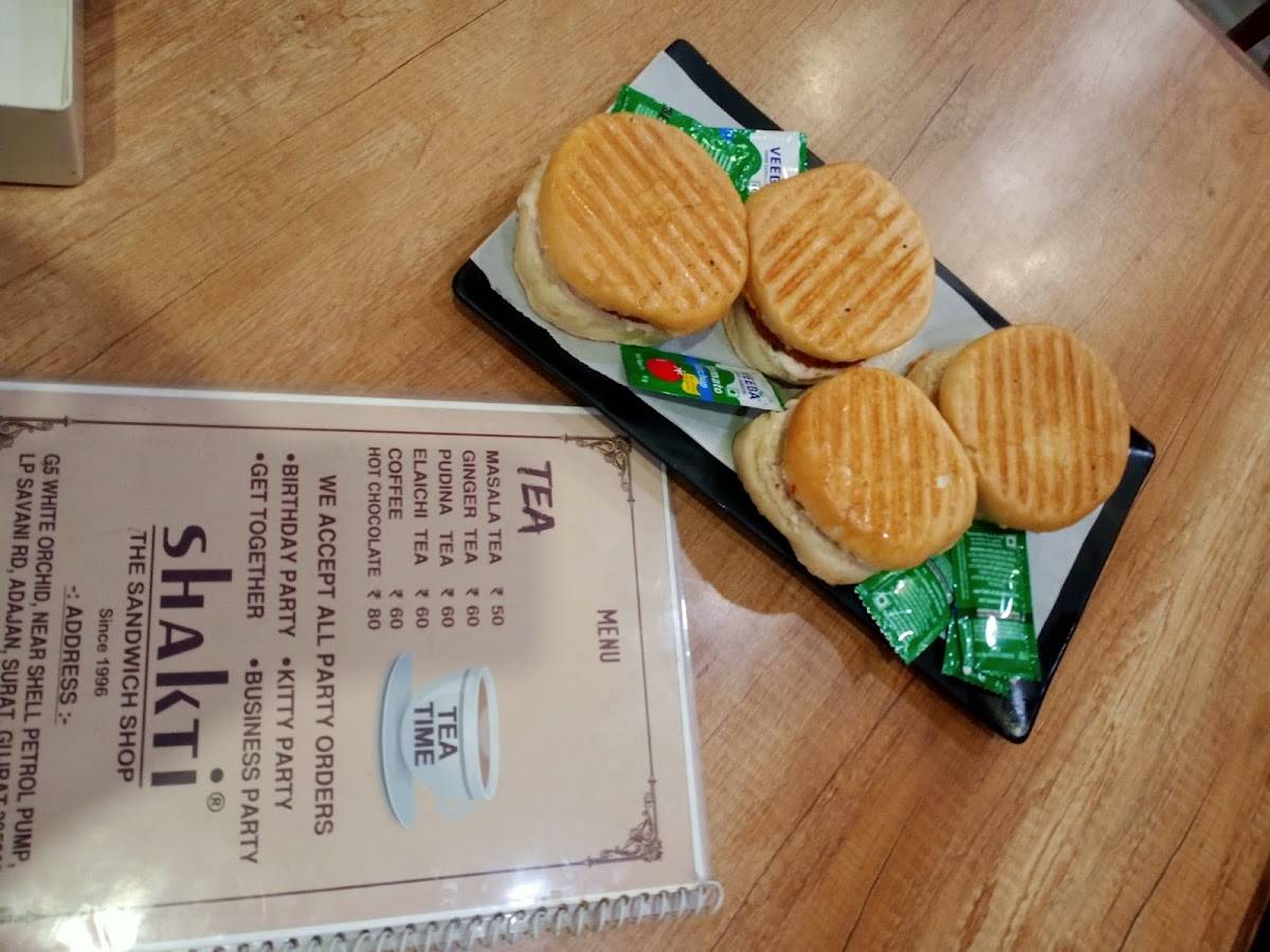 Menu at Shakti The Sandwich Shop, Surat, G5