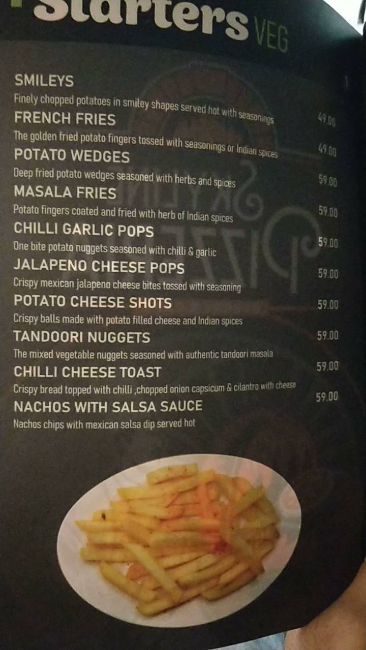 Menu at Skyline Pizzeria Bakery and Cafe, Bengaluru