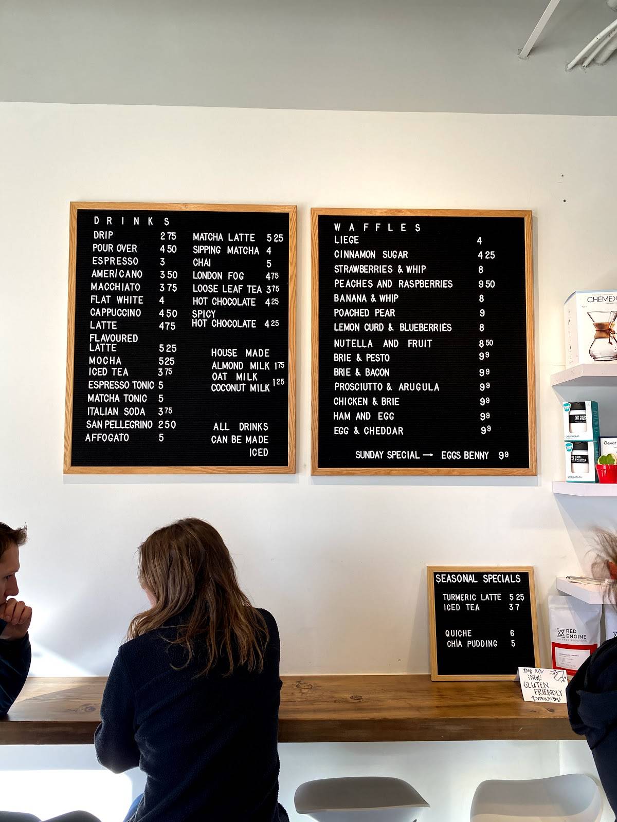 Menu at Sonder Coffee Bar - by Red Engine Coffee Roasters, Lethbridge
