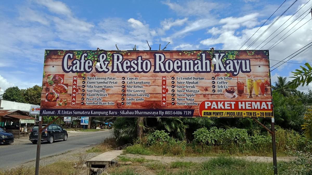 Menu at Cafe & Resto Roemah Kayu, Indonesia