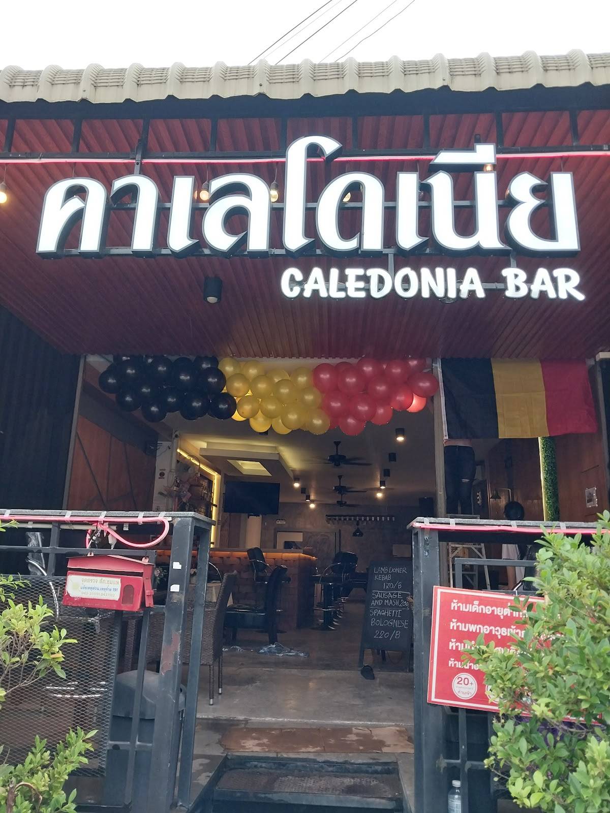 Carta de Caledonia Bar And Restaurant, Chum Phae