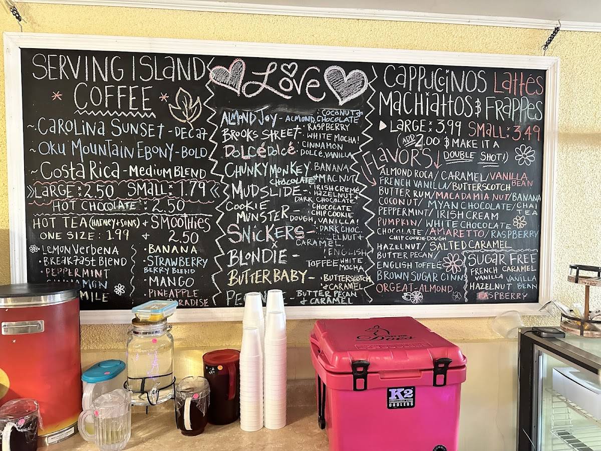 Menu at Calla Lilly Cafe, Manning
